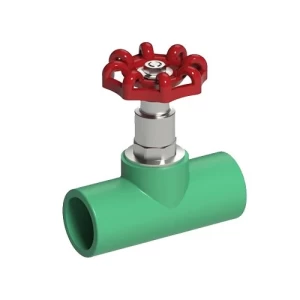 Shop PPR plastic Stop Valve With Round Hand Wheel, Size 90 mm, Green ...