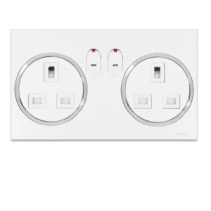Shop Electrical Switch socket with 2 g switch 2 way 13 Amp Alfanar ...