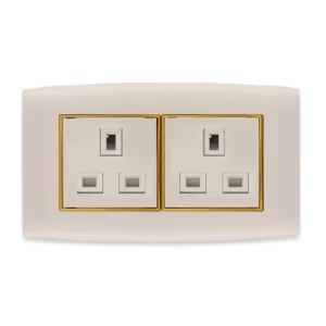 Shop Electrical Switch socket 2g 13 Amp Alfanar Model Omnia Size 7x14 ...