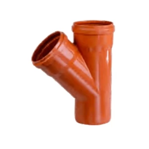 Shop UPVC 45° Wye Tee Size 200×200 mm Orange Color | Almanar
