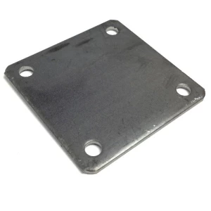 Shop Square Steel Base Plate Thickness 10 mm Size 20 × 20 mm