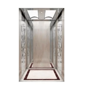 Shop Shaft-Based Elevator, Marble Texture, Reflective Stainless Wall ...