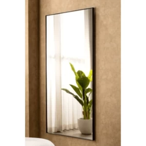 Shop Wall Mirrors Size 160x80x4 cm, Black Color, Angle Design