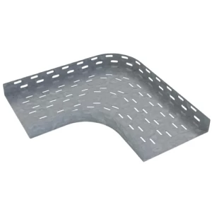 Shop 90 Degree Horizontal Elbow Perforated Electric Cable Tray, Zinc ...