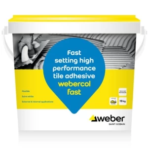 Shop Low Dust Technology Tile Adhesive Webercol Fast Brand Weber 19 kg ...