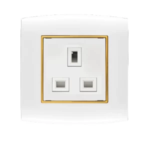 Shop Electrical Switch socket 1g 13 Amp Alfanar Model Omnia Size 7x7 ...