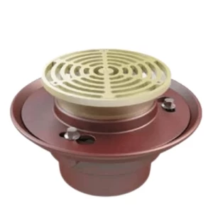 Shop Cast Iron Indoor Floor Drain, 110 mm Outlet Size, with Circle ...