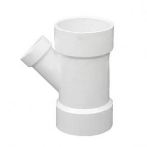 Shop UPVC Tee Y Reducer 45° Size 75×110 mm White Color | Almona Company